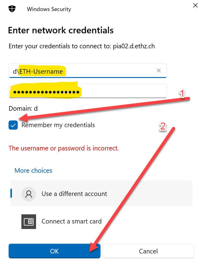 ETH Print HP Windows Mitarbeiter – IT Services Group Departement ...
